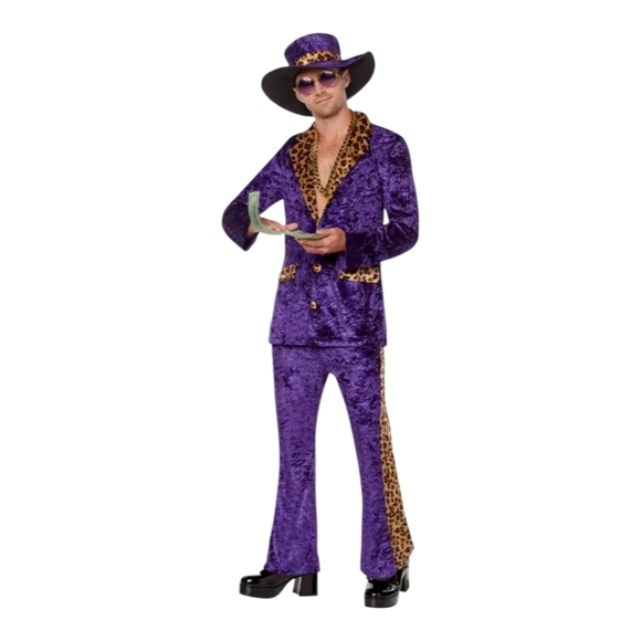 Spirit | Suits & Blazers | Spirit Halloween Adult Pimp Costume Purple ...